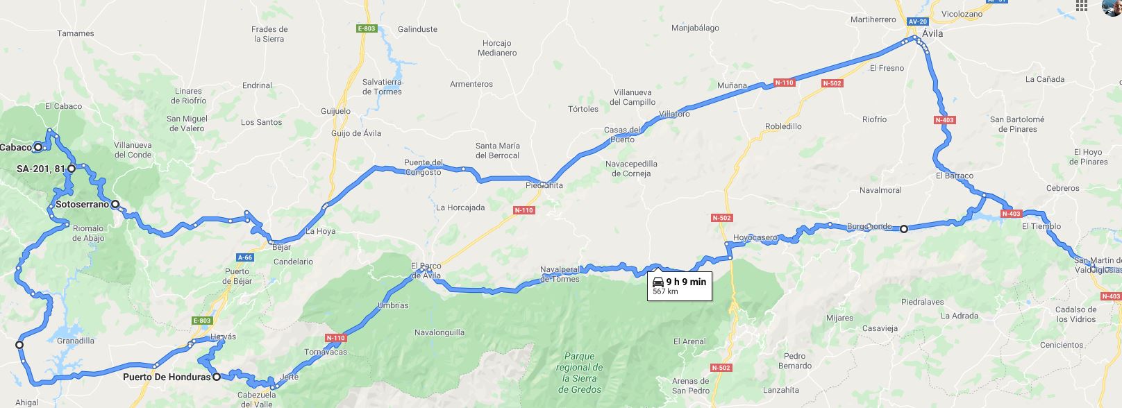 RUTA EN MOTO POR EL VALLE DEL JERTE - PUERTO DE HONDURAS